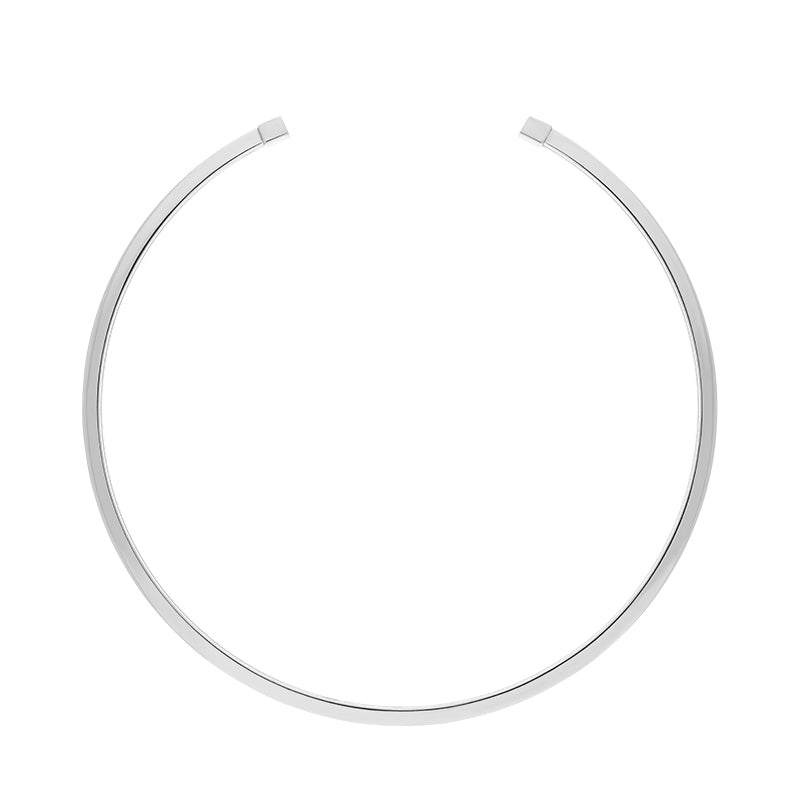 Sterling Silver Square Hollow Wire Torque Collar D SC880CHT | Robert ...